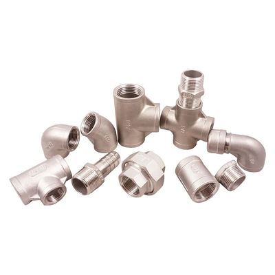 304 316 Stainless Steel Pipe Fittings Sanitary Elbow NPT Coupling Fittings