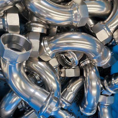 304 316 Stainless Steel Pipe Fittings Sanitary Elbow NPT Coupling Fittings