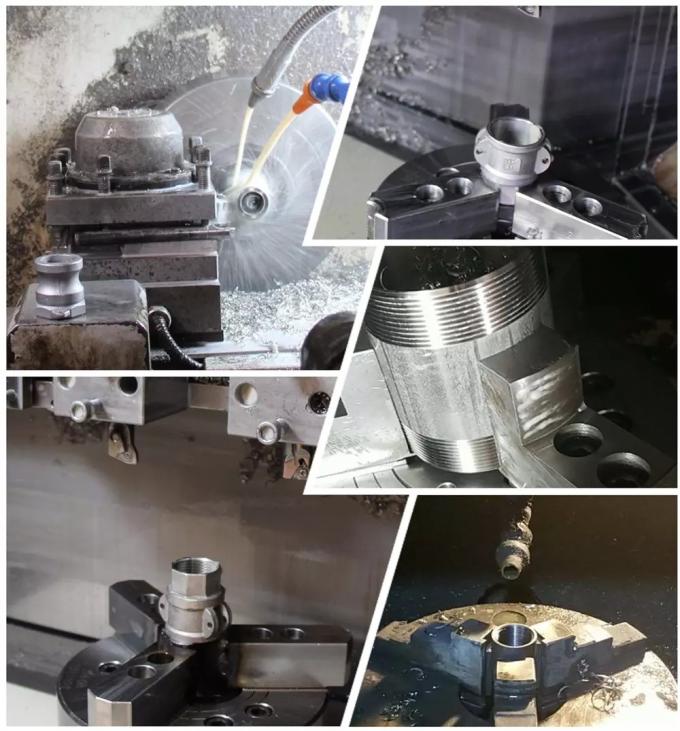 Round Stainless Steel Pipe Fittings NPT Reducing Cast Pipe Adapter Fitting