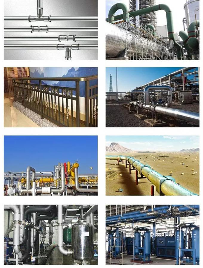 SUS 304 2b Stainless Steel Welded Pipe Bright Polishing 70mm Stainless ...