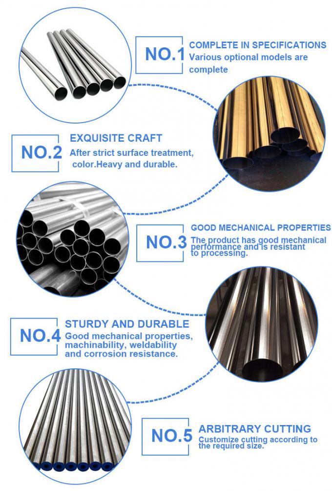 SUS 304 2b Stainless Steel Welded Pipe Bright Polishing 70mm Stainless ...